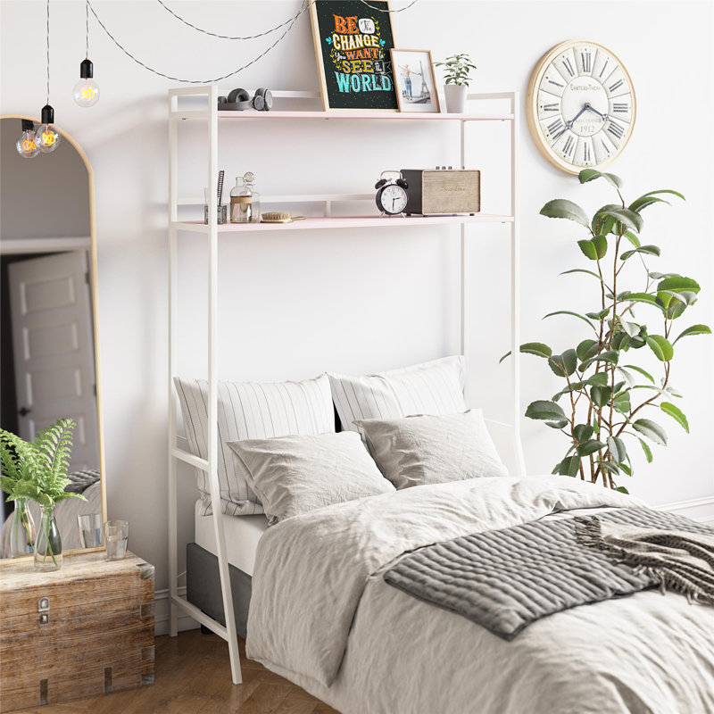 Novogratz Beverly Over-The-Bed Storage Shelves for Twin & XL Twin Beds ...