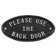 Happy Larry Please Use The Back Door Sign | Wayfair.co.uk