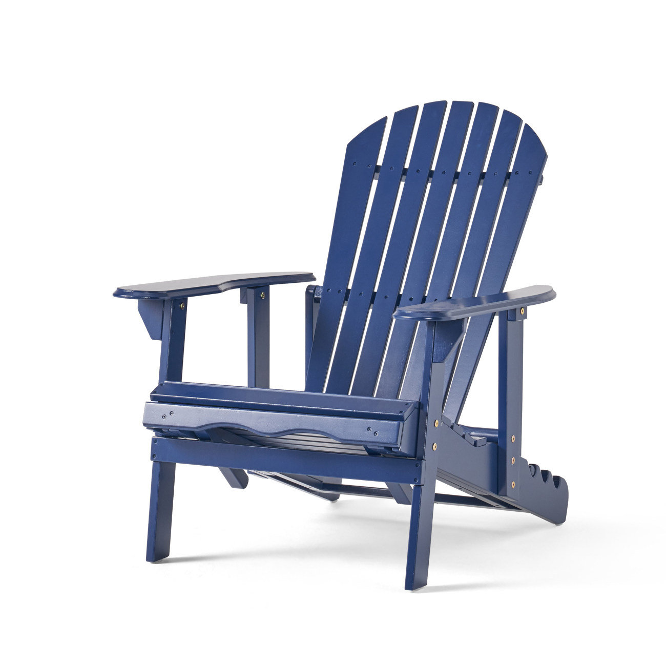 Union Rustic Outsunny Wooden Rocking Chair, Adirondack Rocker Chair W ...