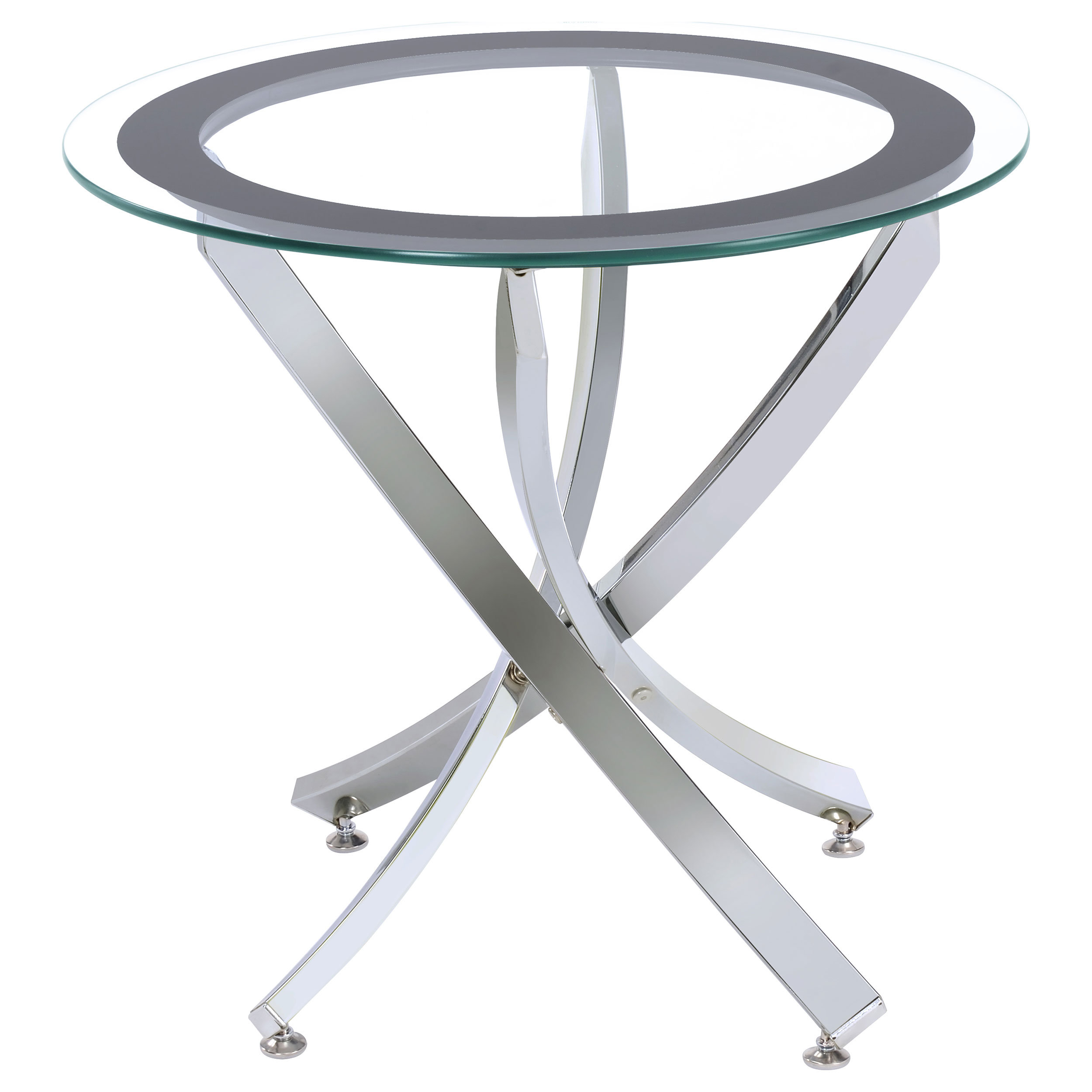 Wrought Studio Ranstead Modern Appeal - Ranstead Round Glass Top Coffee ...