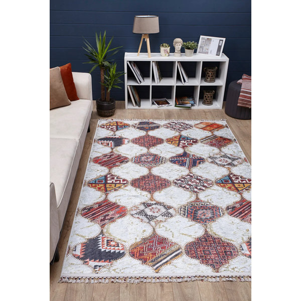 Lofy Usso Cotton Machine Washable Oriental Rug - Wayfair Canada
