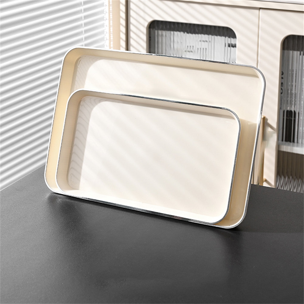 Latitude Run® 2 Pack Rectangular Plastic Tray For Home Use In Living ...