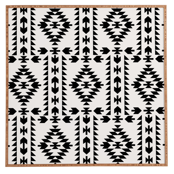 East Urban Home " Geo Panel White " by Holli Zollinger on Wood ...