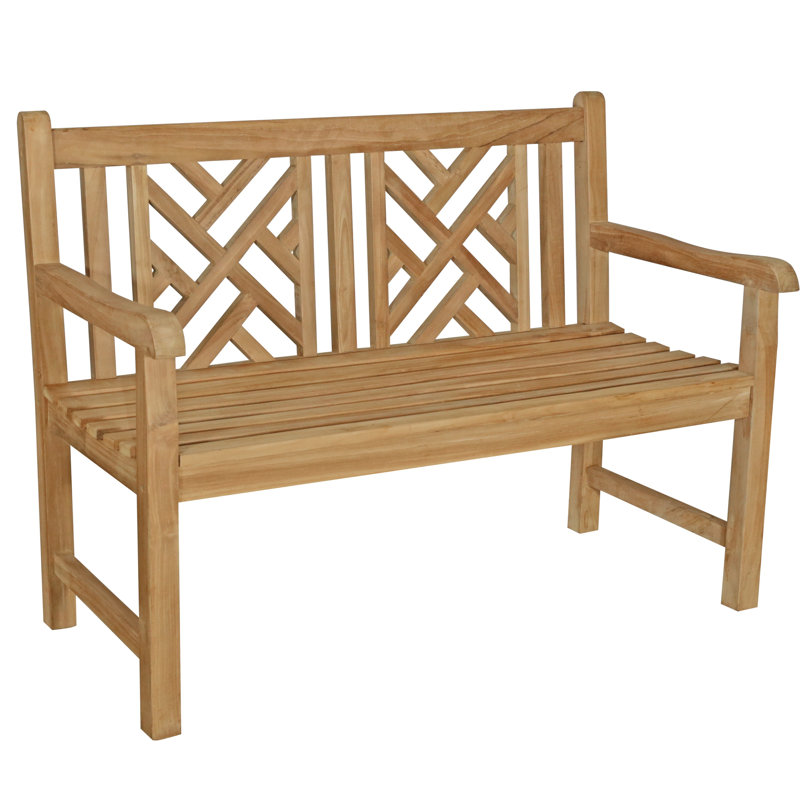 Rosecliff Heights Asean Teak Wood Garden & Patio Bench & Reviews | Wayfair