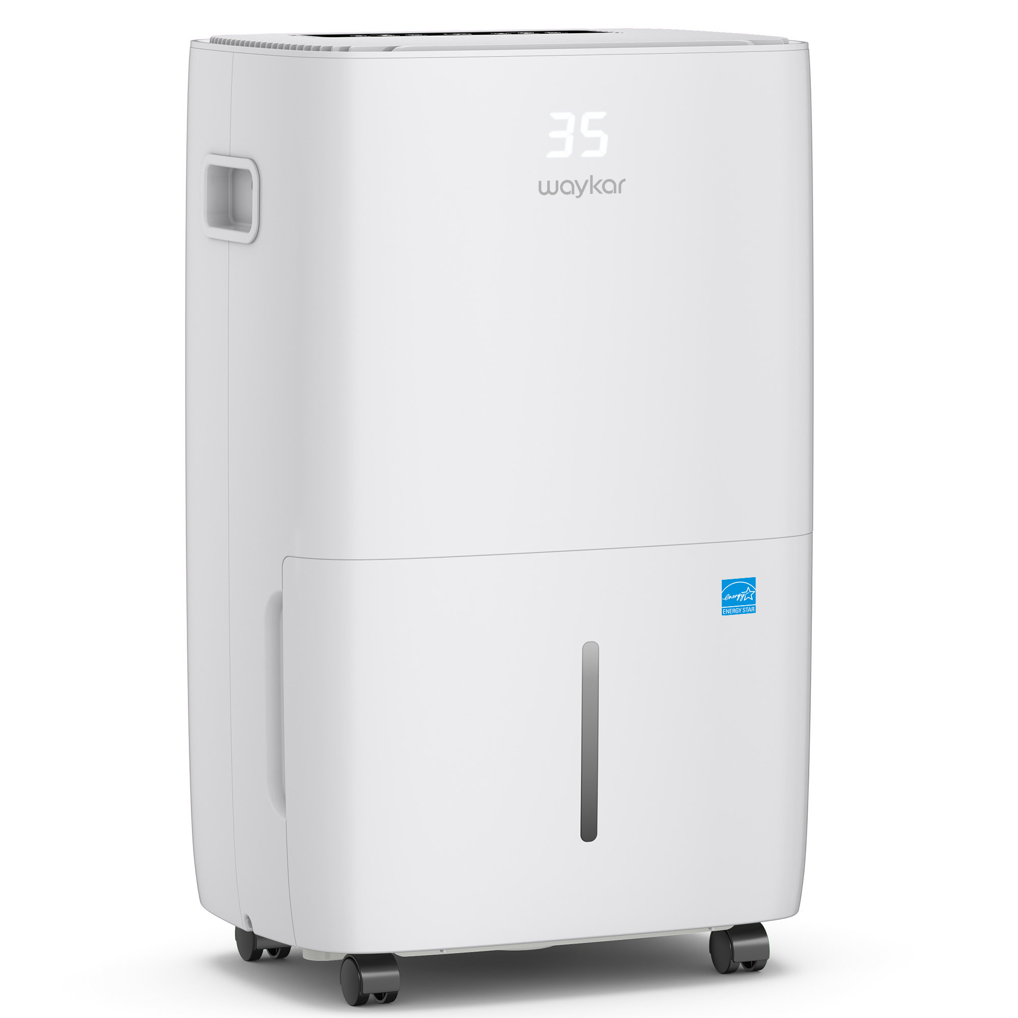 Waykar 130 Pints Per Day Console Dehumidifier for Rooms up to 6500 Sq ...