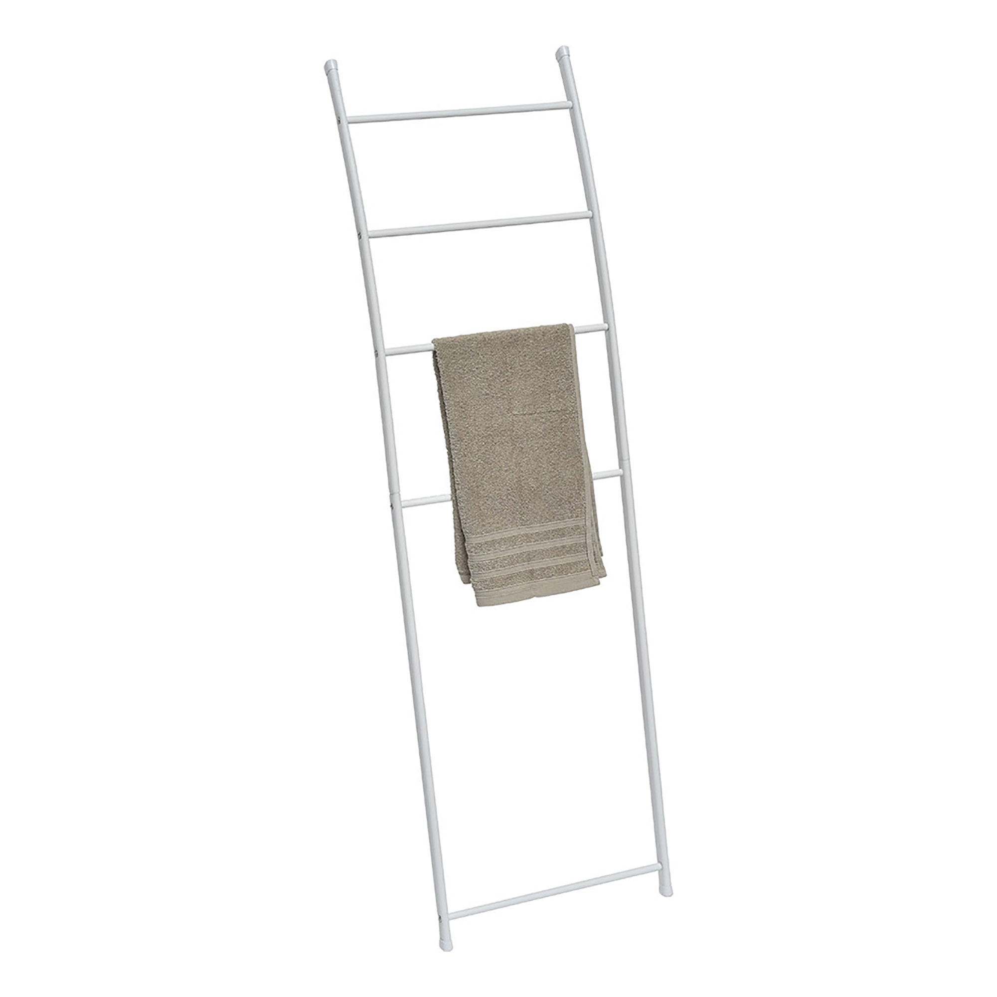 Evideco Wall Leaning Drying 4 Bars Metal Free Standing Towel Ladder ...