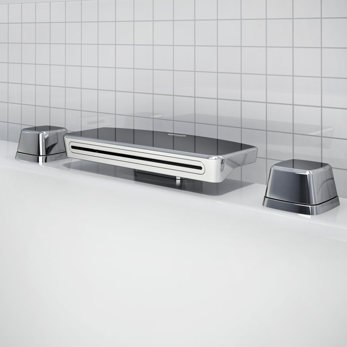 JACUZZI® Water Rainbow® Double Handle Deck Mounted Roman Tub Faucet ...