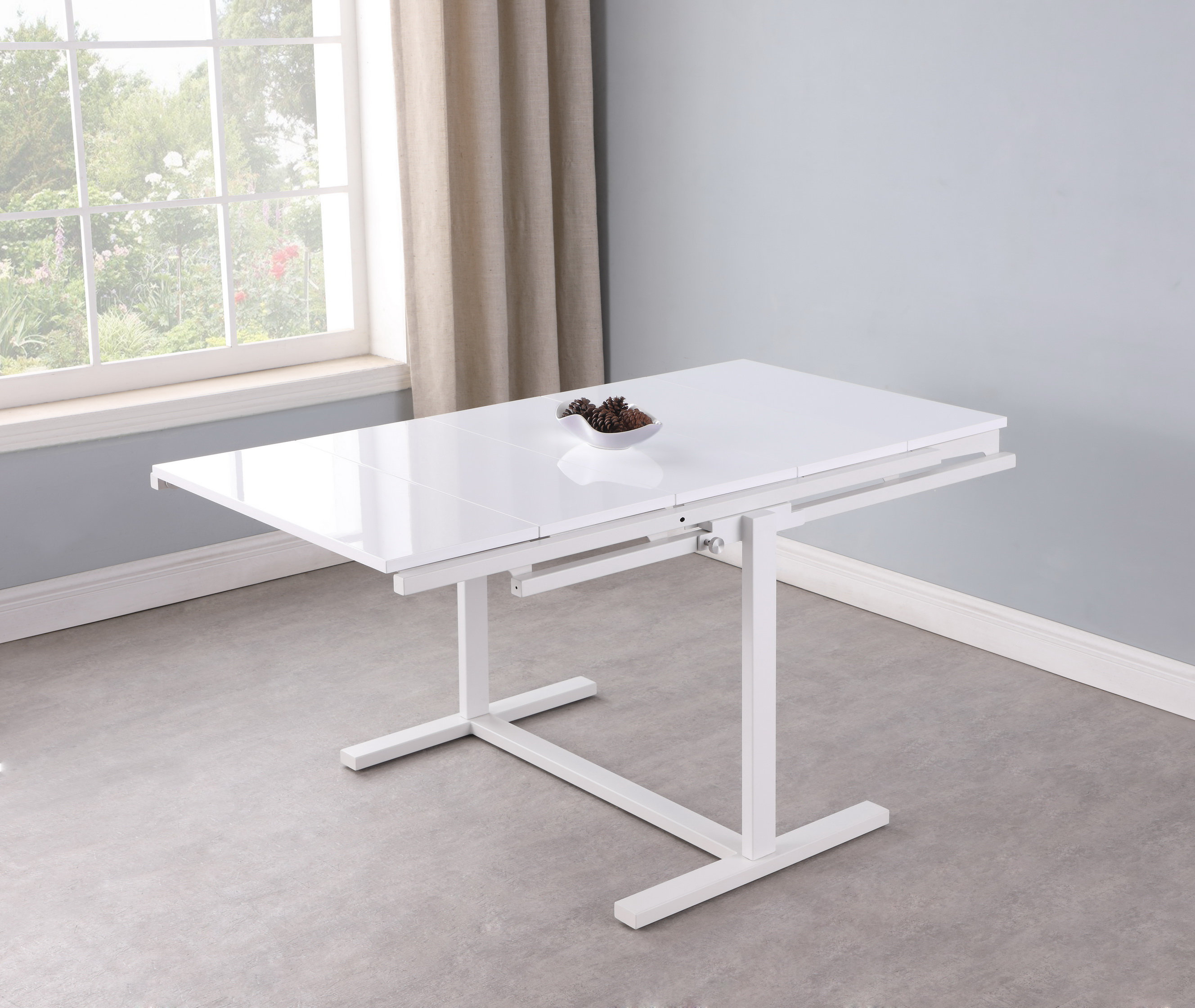 Ebern Designs Xylus 32" Convertible Bookshelf and Dining Table | Wayfair