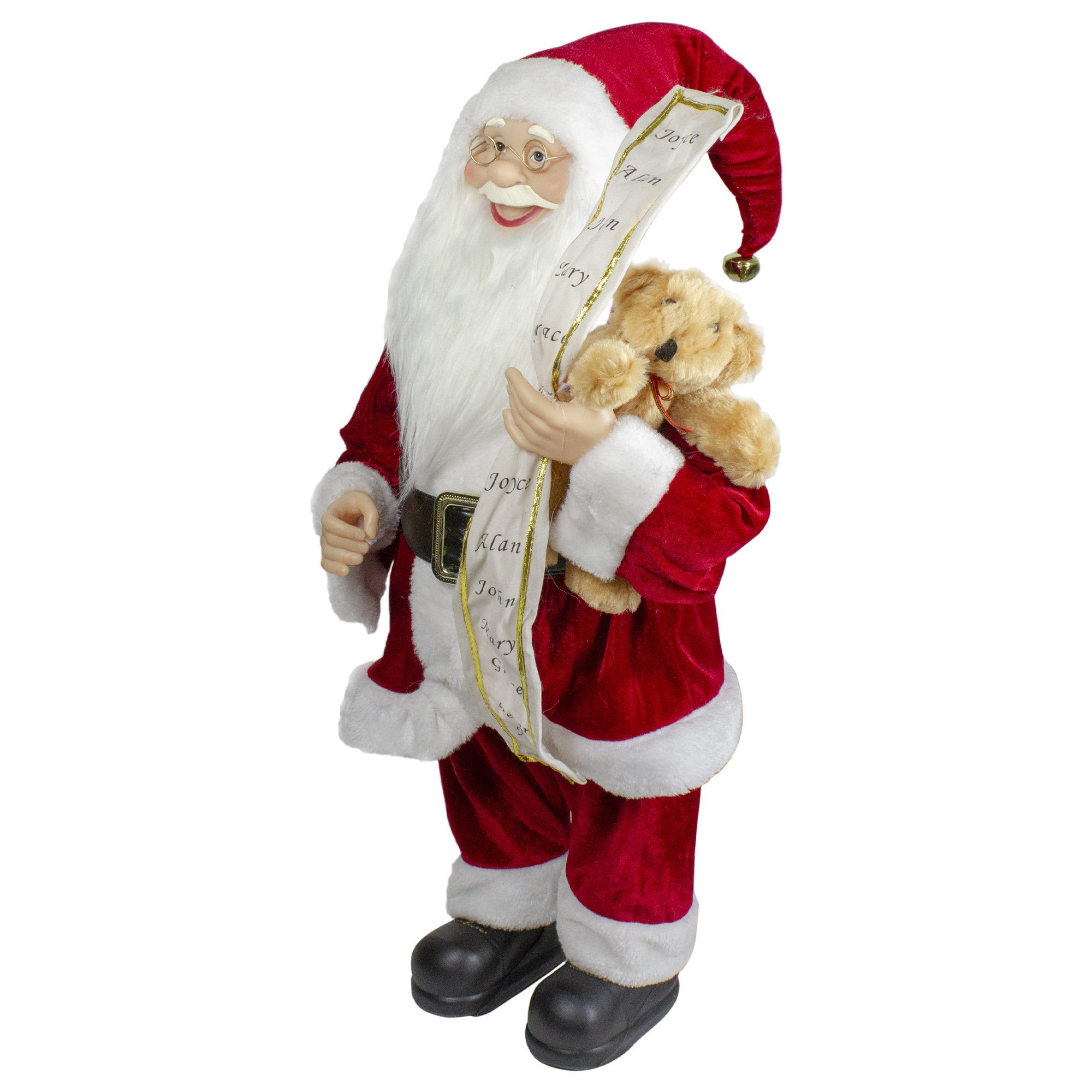 Northlight Seasonal 24" Standing Santa Christmas Figure with Christmas ...