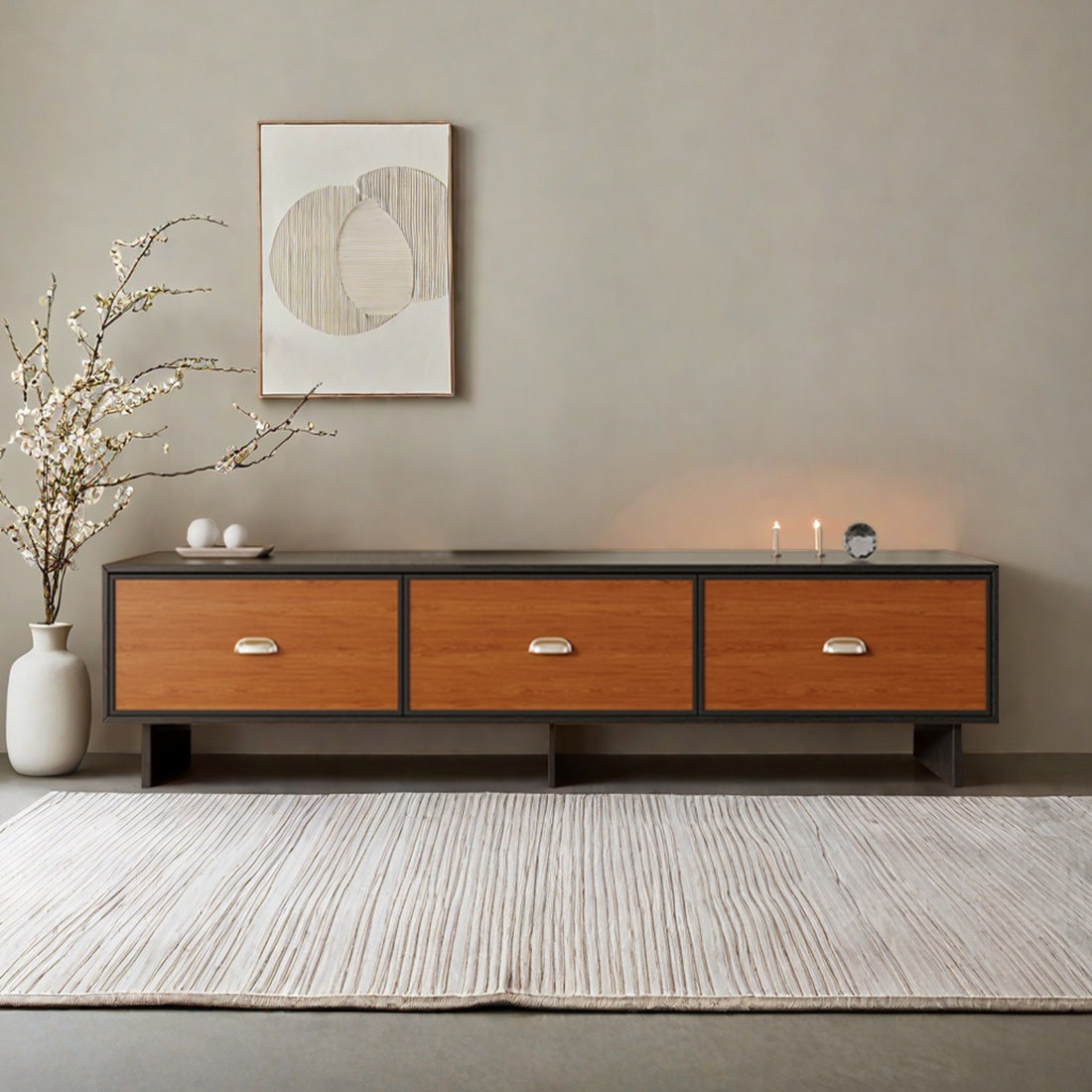 Hokku Designs French Retro Wood TV Stand | Wayfair
