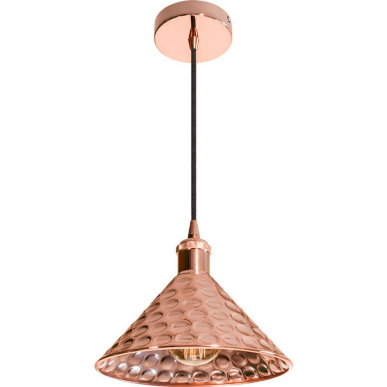 George Oliver Pearl 1-Light Single Cone Pendant | Wayfair.co.uk