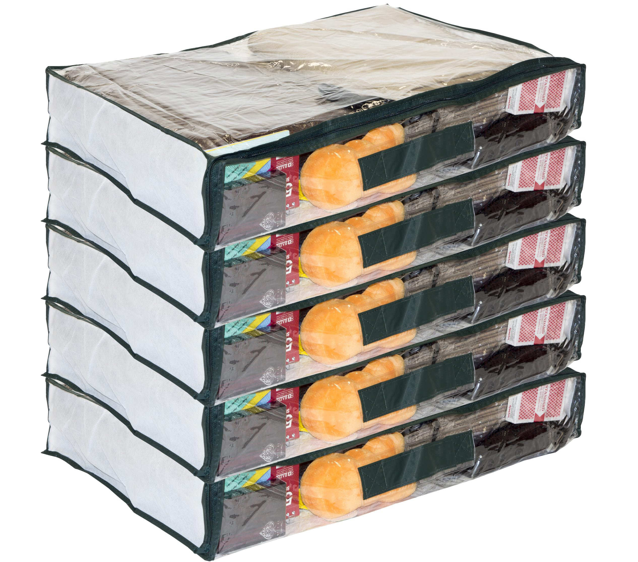 Rebrilliant 5-Pack Clear Vinyl Zippered Storage Bags 24 X 16 X 4 Inch ...