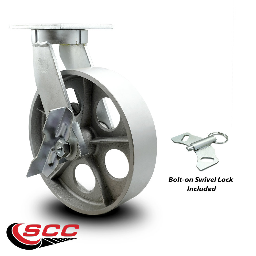 Service Caster Heavy Duty Semi Steel Cast Iron Caster | Wayfair