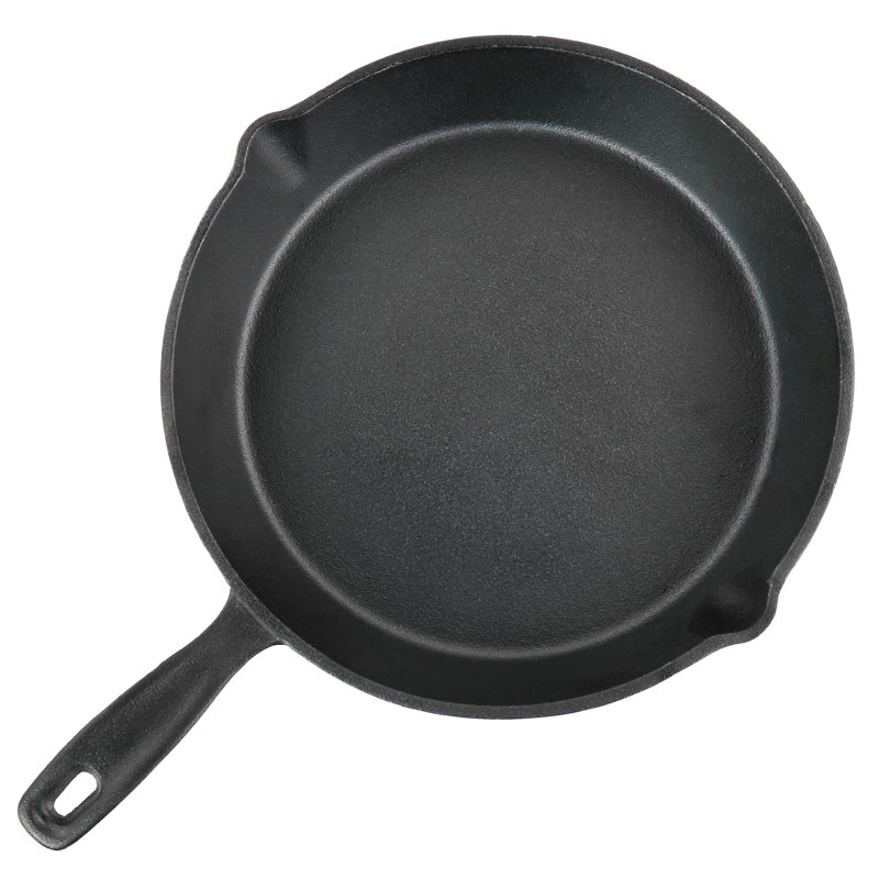 Oster 3 Piece Cast Iron Pre-Seasoned Frying Pans | Wayfair