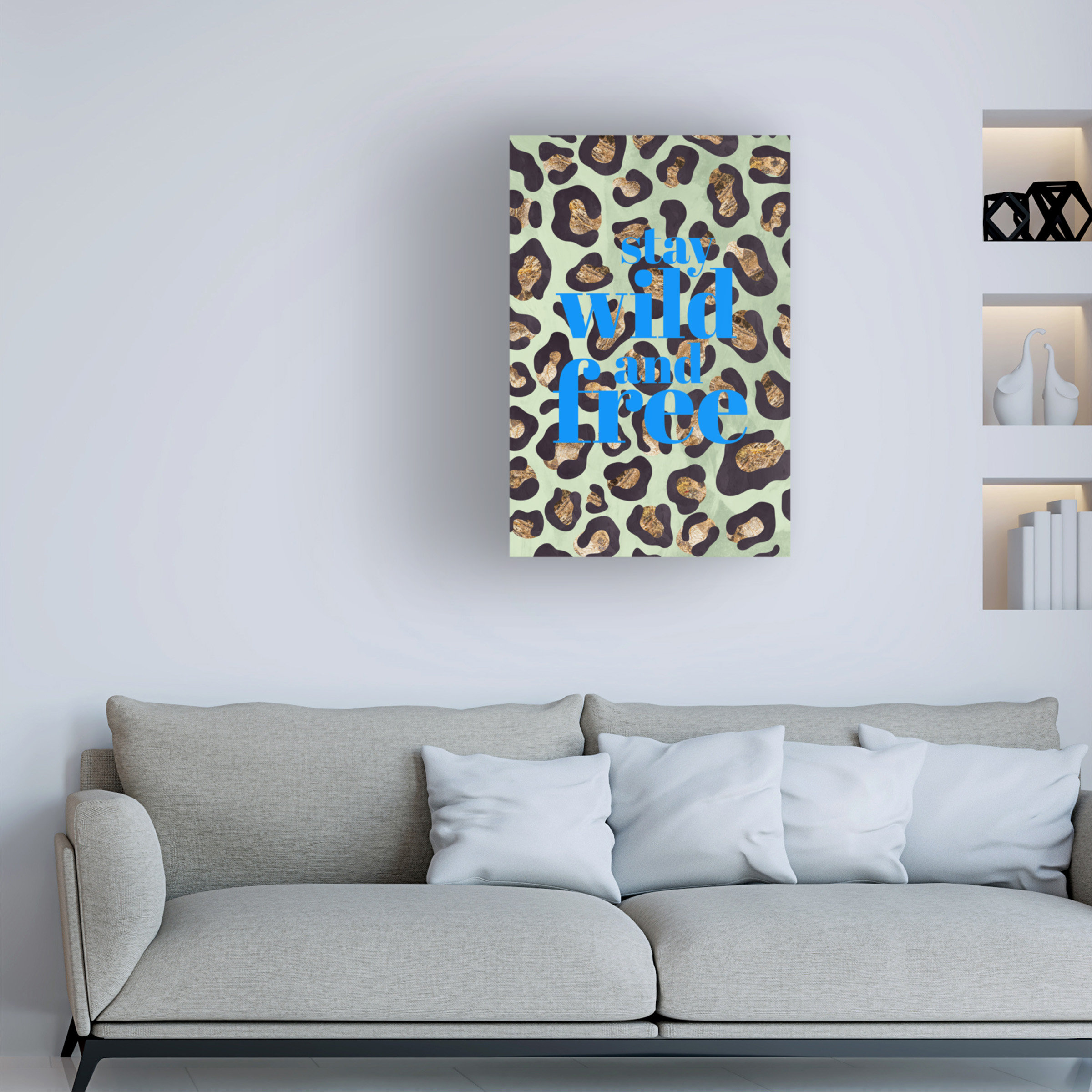 Trademark Art Modern & Contemporary " Wild And Free Leopard Print ...