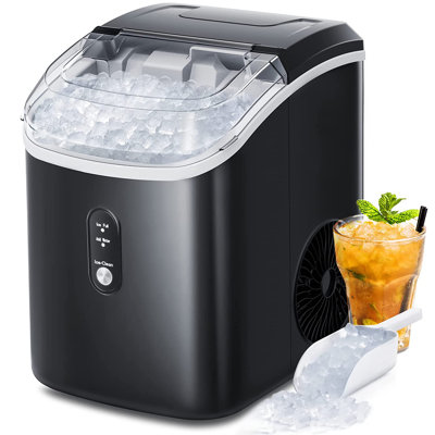 R.W.FLAME 33 Lb. Daily Production Nugget Clear Ice Portable Ice Maker ...