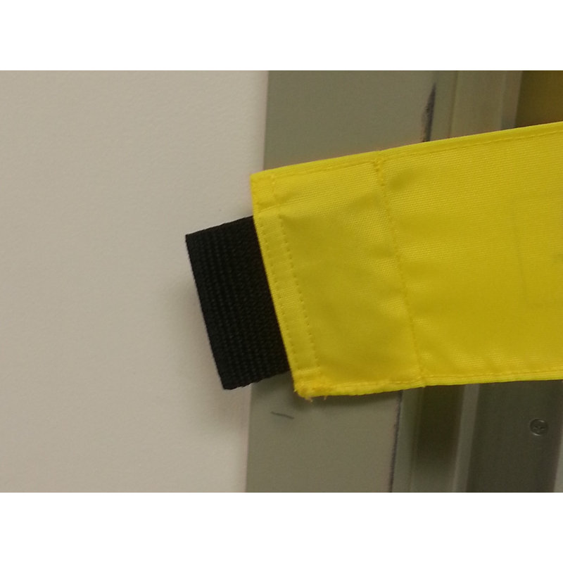 Magnetic Door Barrier Closed For Cleaning- Bilingual | Wayfair