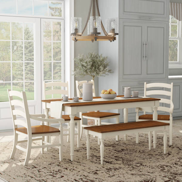 August Grove® Pollmann Solid Wood Dining Table | Wayfair