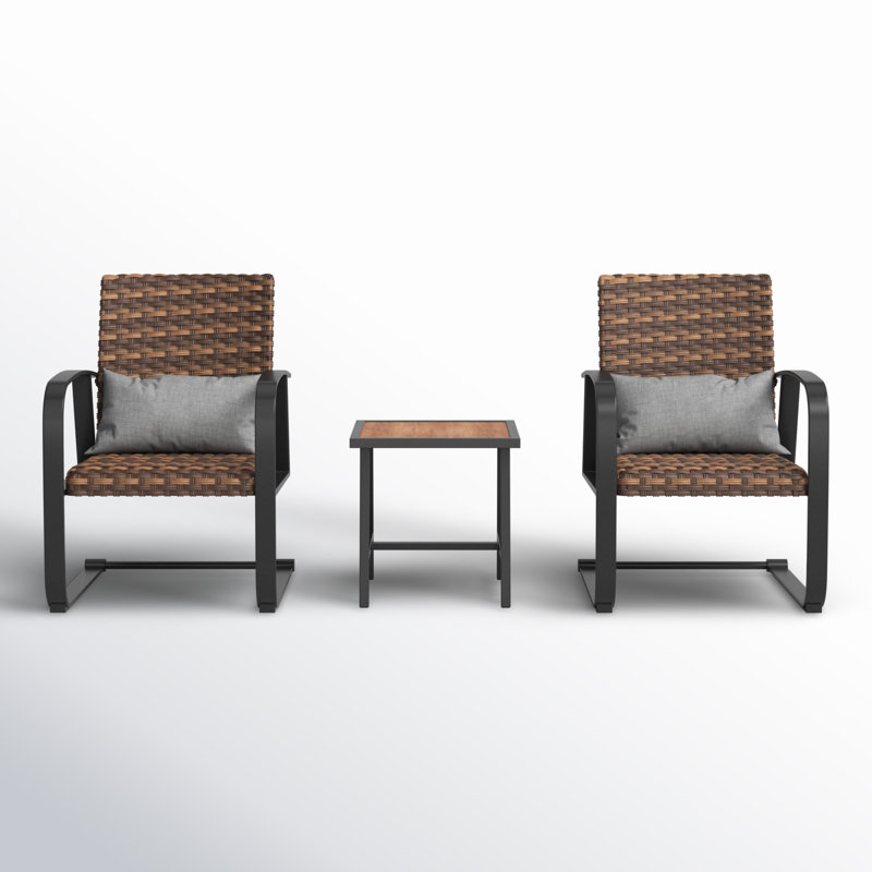 Wade Logan® Beiba 3 Piece Seating Group | Wayfair