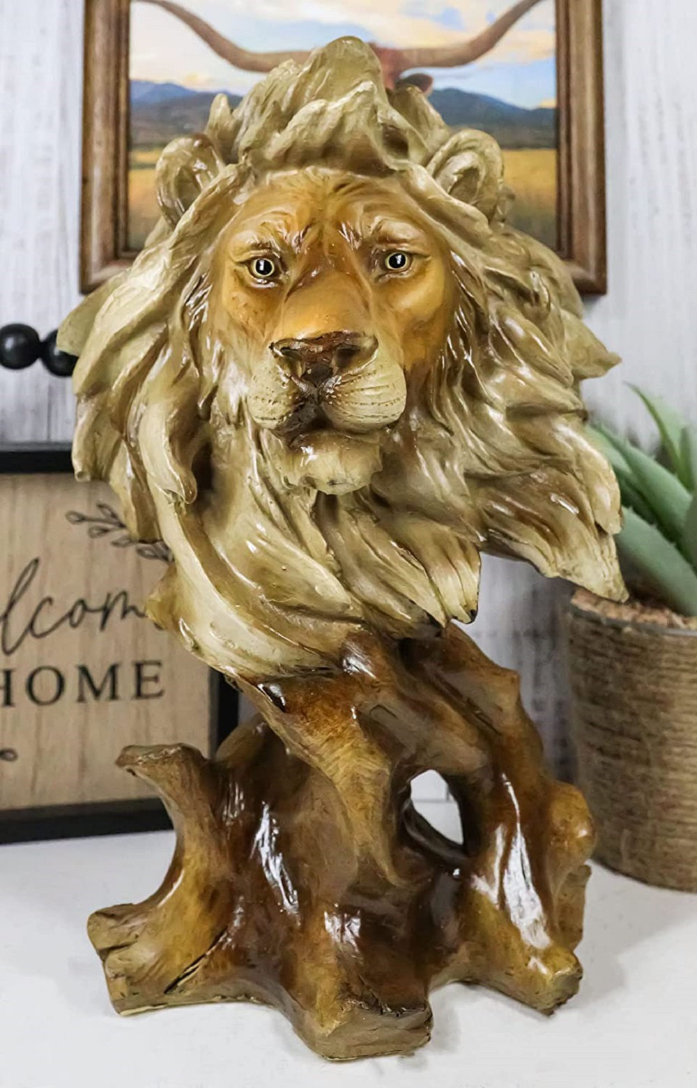 Bungalow Rose Mufasa The Wise Lion King Of The Jungle Bust Decorative ...