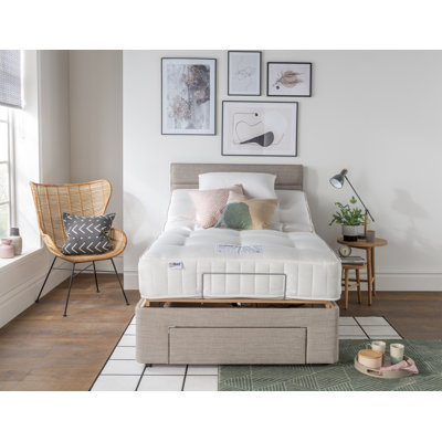 MiBed Launceston Adjustable Electric Bed with Reflex Foam Mattress ...