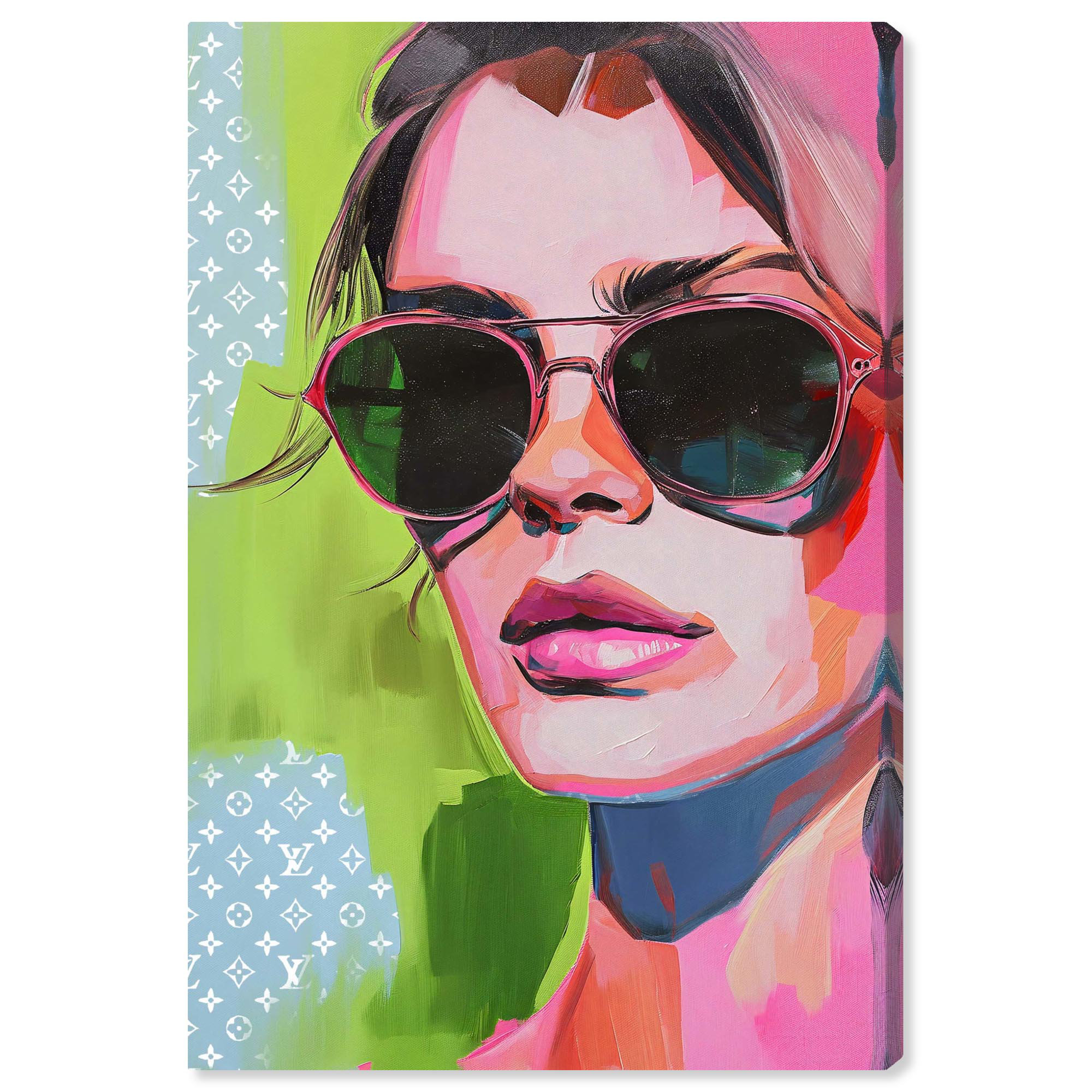 Art Remedy Woman in Shades Canvas Retro Glam Art Prints by Art Remedy ...