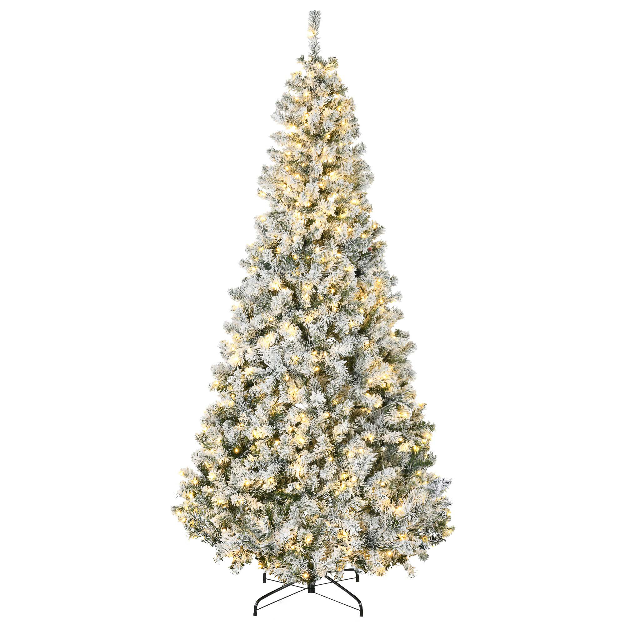 Ivy Bronx 7.5Ft Tall Prelit Artificial Auto Open Christmas Tree Holiday ...