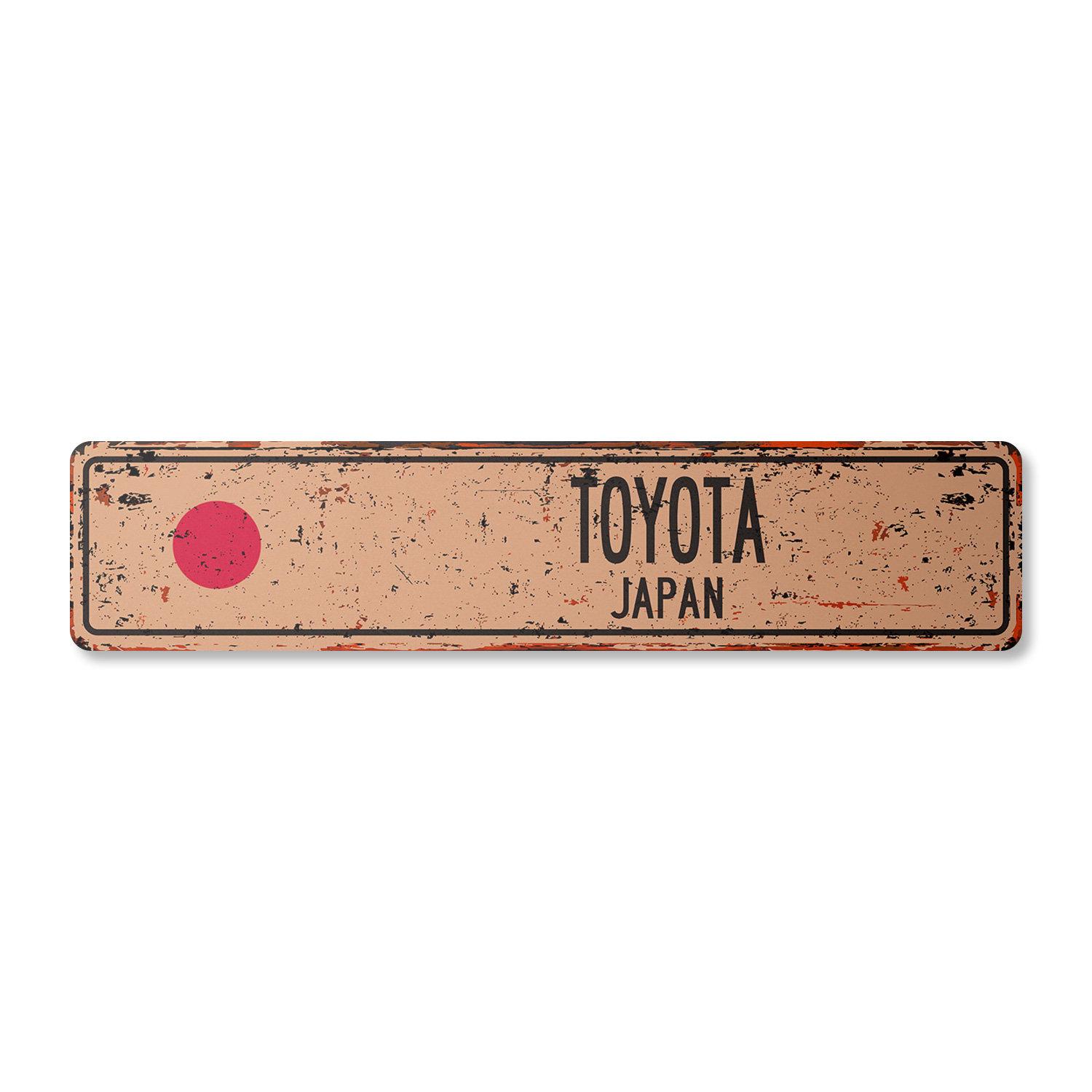 SignMission Toyota Jp Street Sign Heavy Duty Plastic | Wayfair