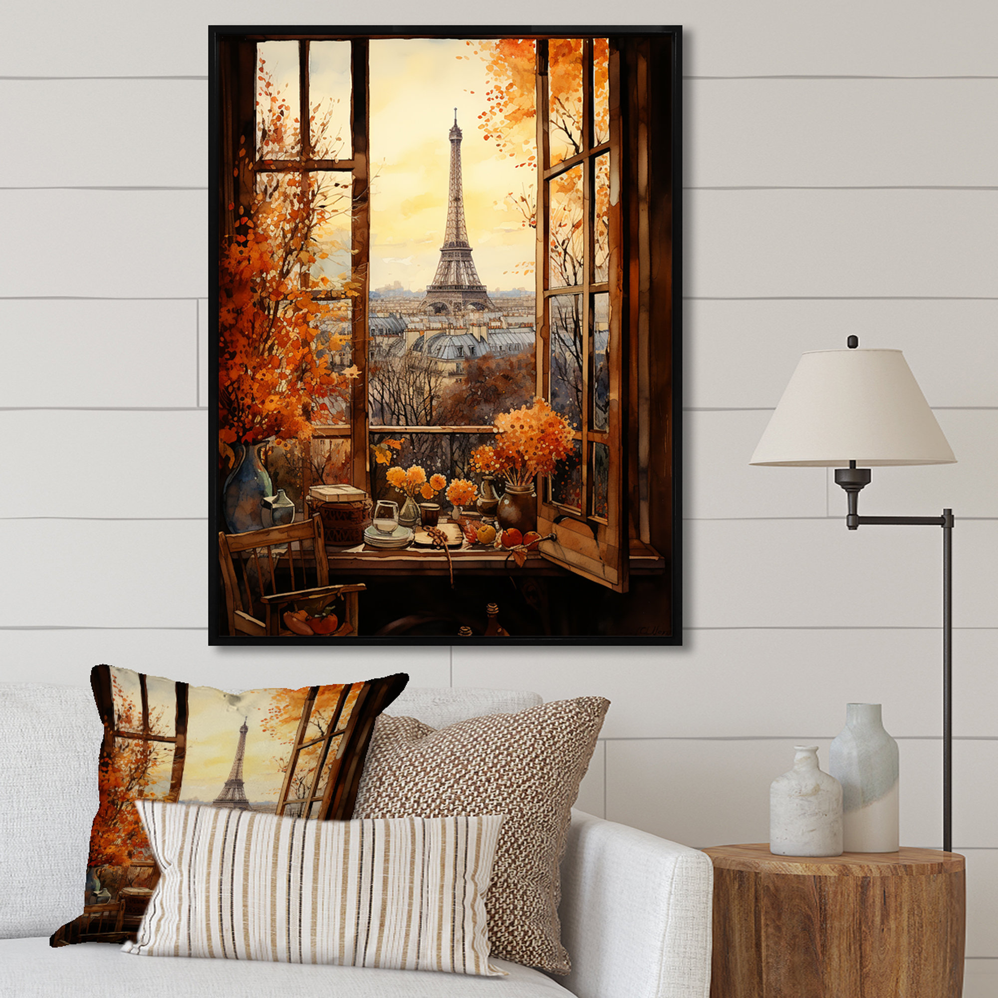 Winston Porter Vintage Paris Window View 2 - City Paris Wall Art | Wayfair