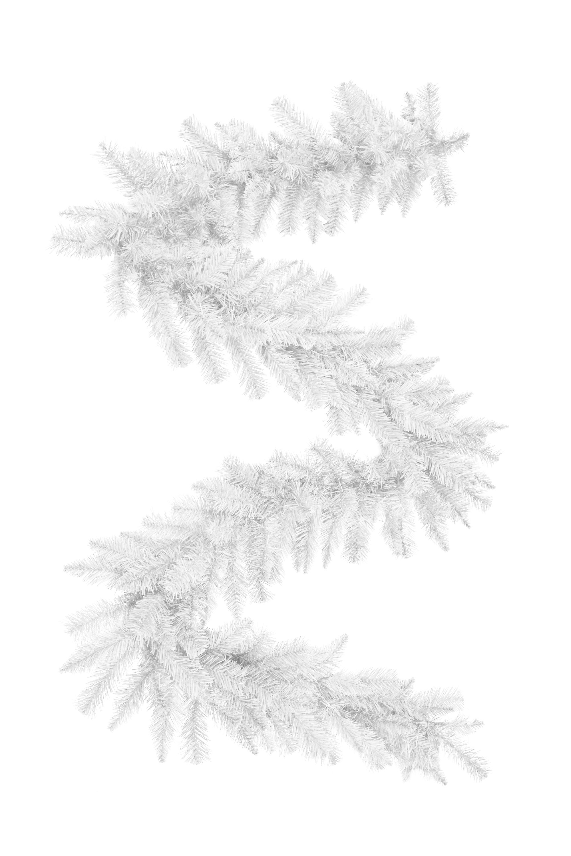 The Holiday Aisle® 9' X 12" White Premium Garland, 180 Tips - Wayfair ...
