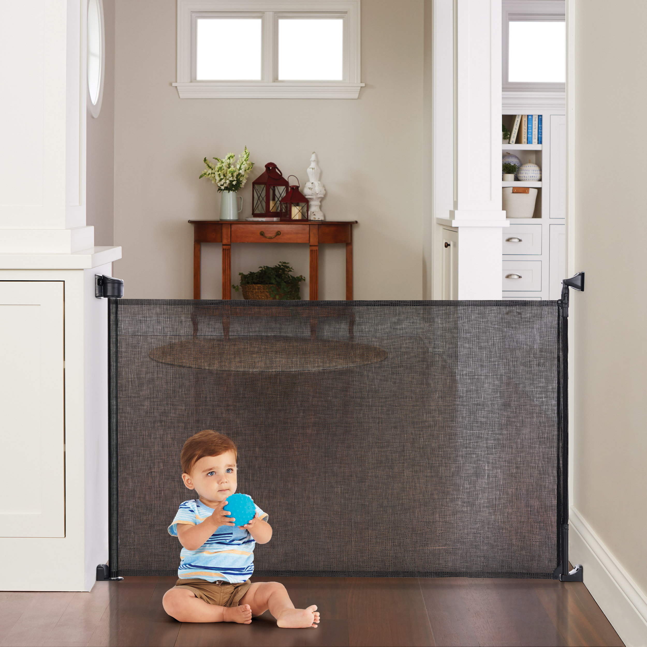 Toddleroo by North States Retractable Fit Mesh Baby Safety Gate | Wayfair