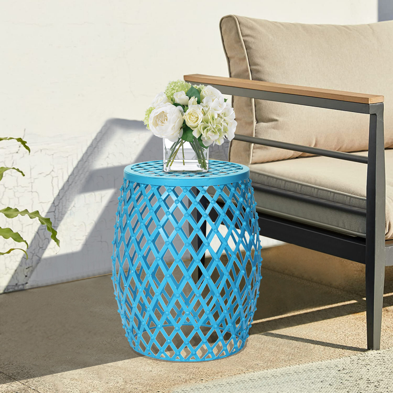 Ebern Designs Keimarion Metal Accent Stool & Reviews - Wayfair Canada