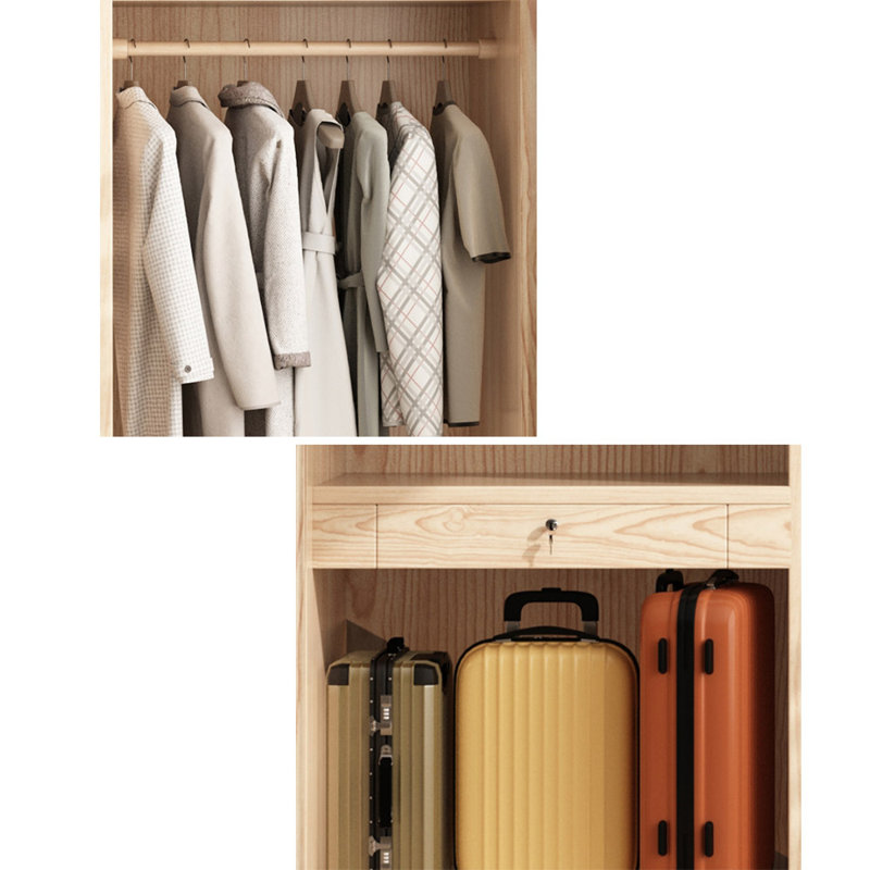 Parttlion European style bedroom simple wardrobe | Wayfair