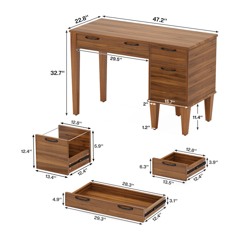 computer desk with drawer