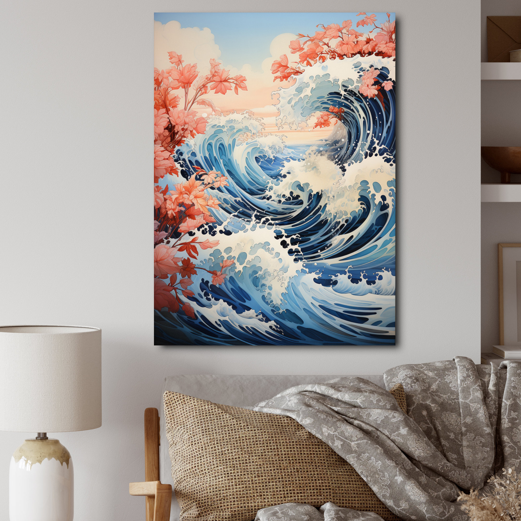 Dovecove Jackolyn Japon Art Waves Of Tranquility I On Canvas Print ...