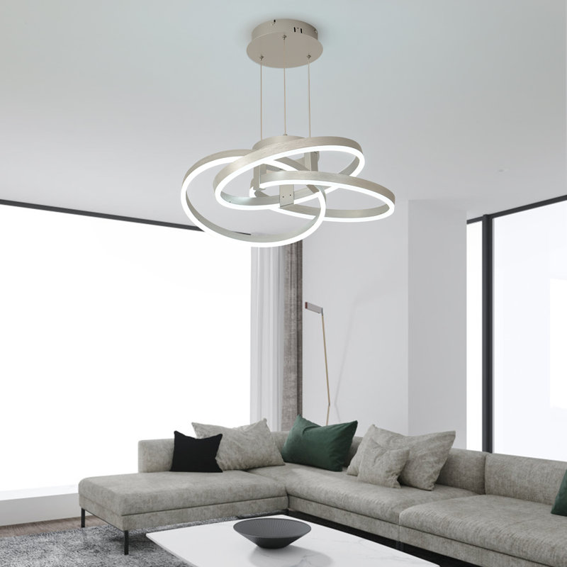 Mercer41 Beacan Dimmable LED Geometric Chandelier | Wayfair