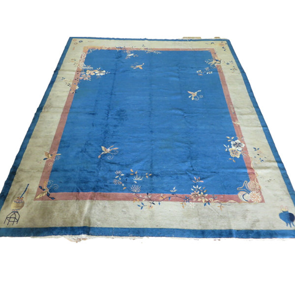 OrientalRugGalaxy One-of-a-Kind 12' X 14' Area Rug in Blue | Perigold