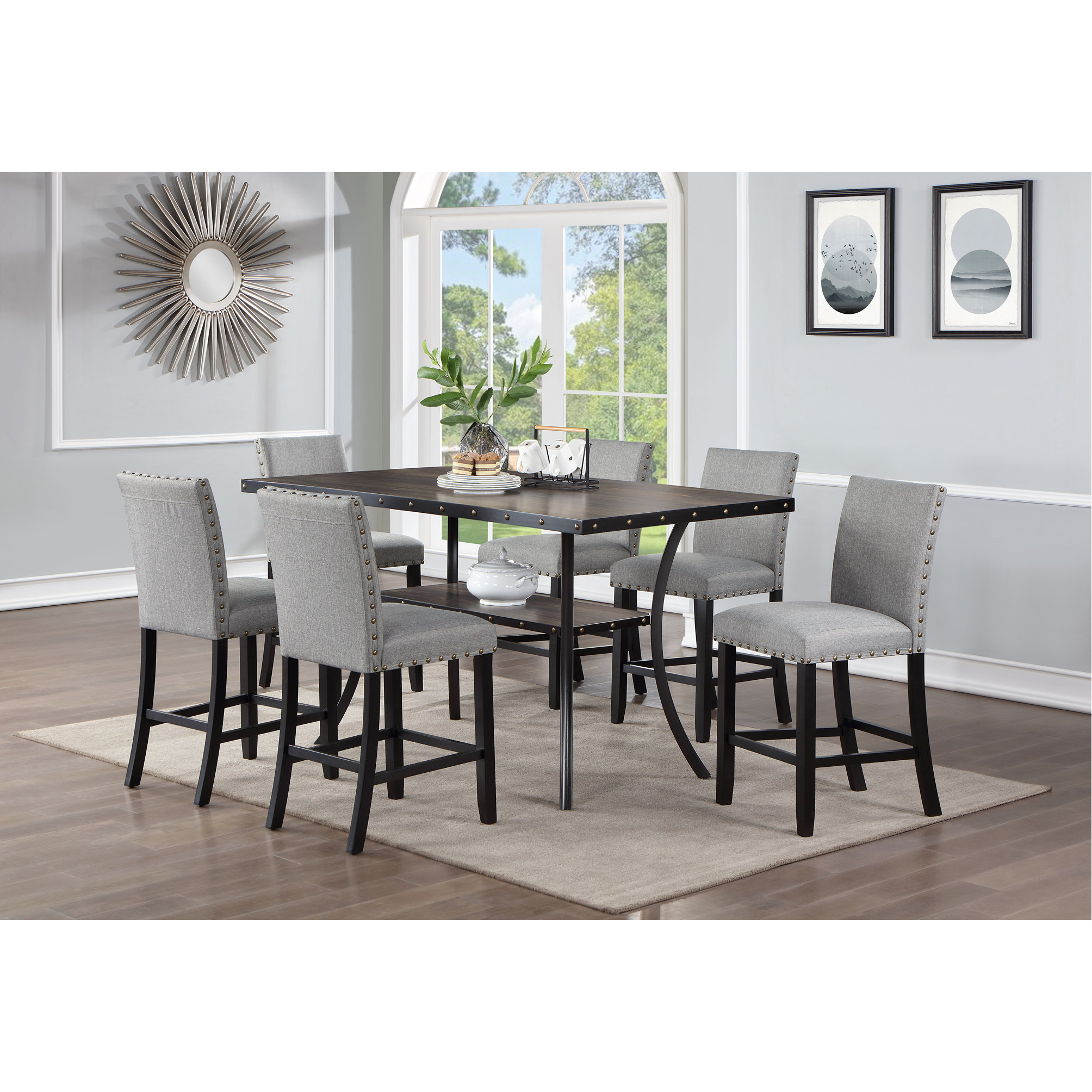 Lark Manor Dining Room Furniture Natural Wooden Rectangular Dining ...