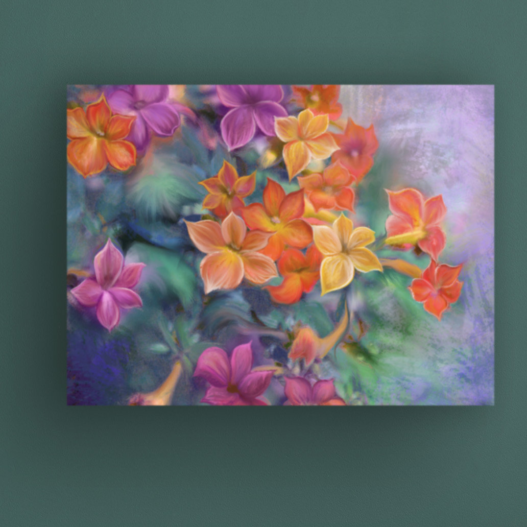 Winston Porter Rainbow Bloom by Anthony Christou - Wrapped Canvas ...