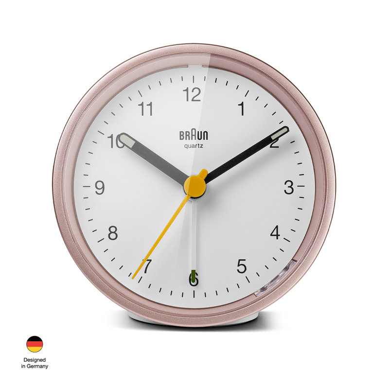 Braun Numerical Quartz Movement / Crystal Tabletop Clock with Alarm ...