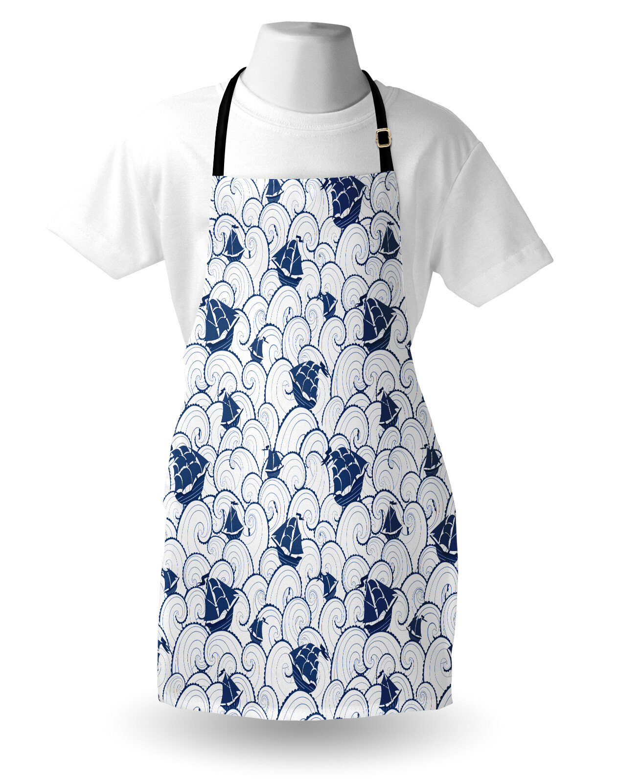 East Urban Home Nautical Apron Unisex, Boat on Ocean Journey, Adult ...