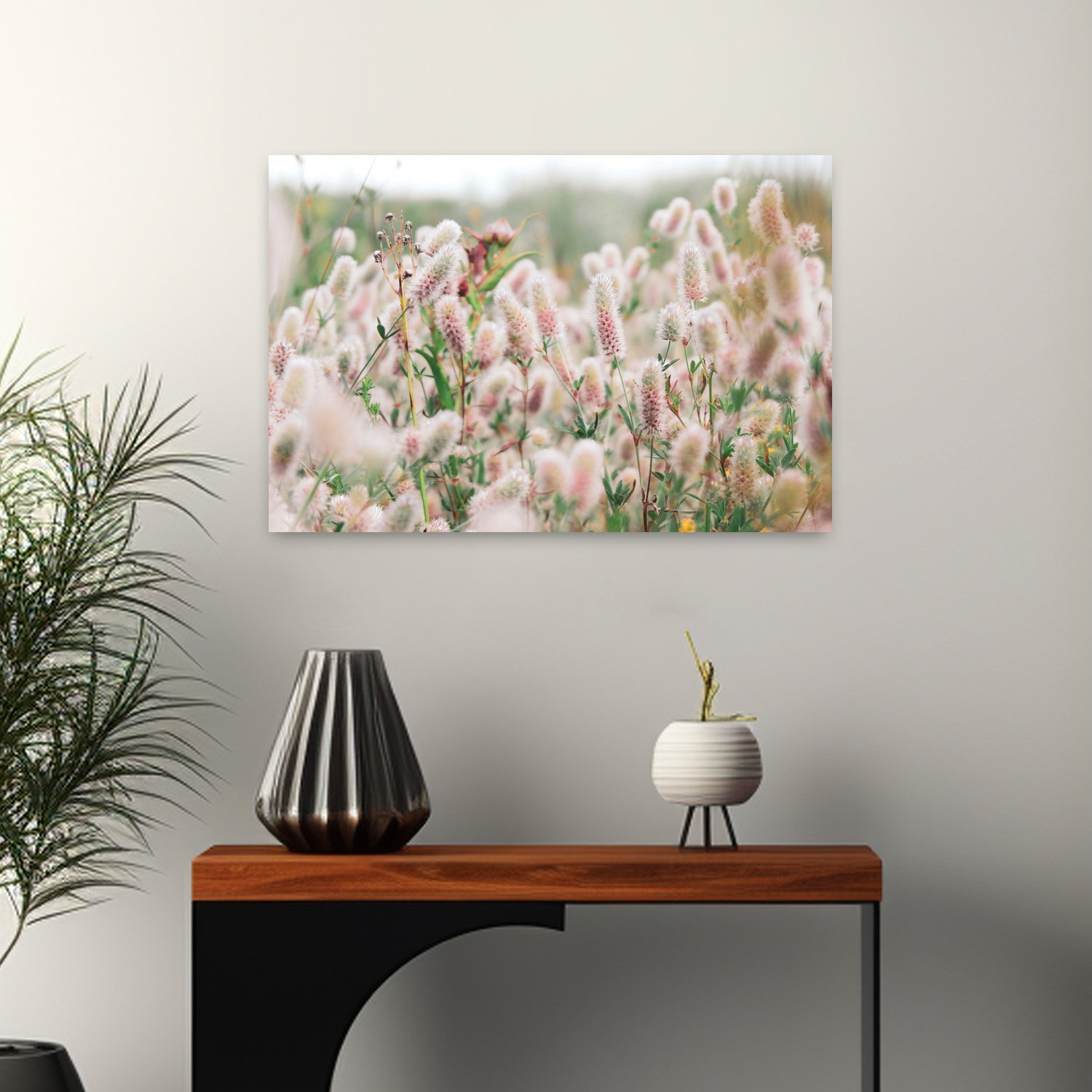 Ophelia & Co. Boho Flower Field Abstract Landscape Nature Art | Wayfair