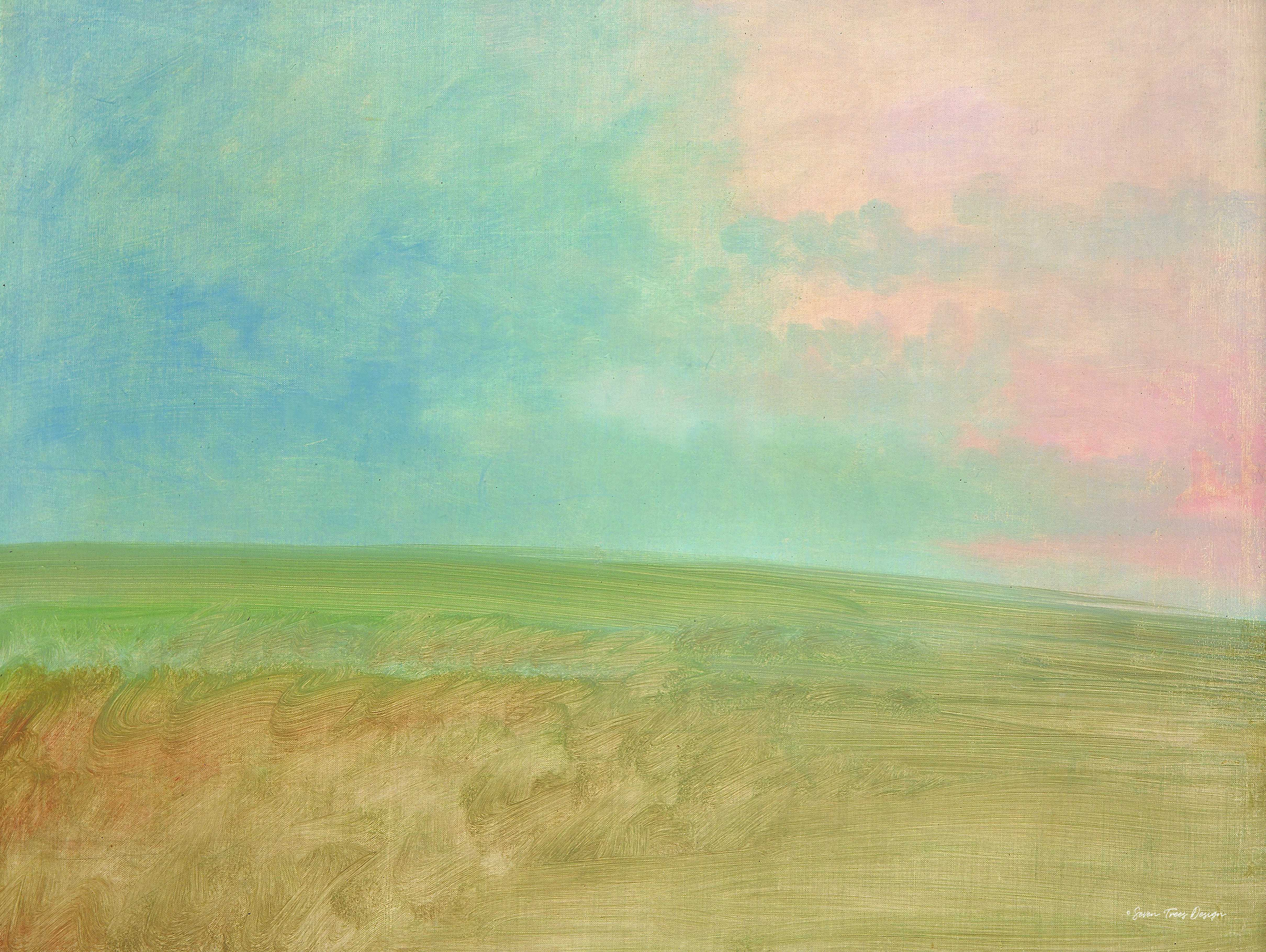 Wrought Studio™ Peaceful Field - Wrapped Canvas Print | Wayfair