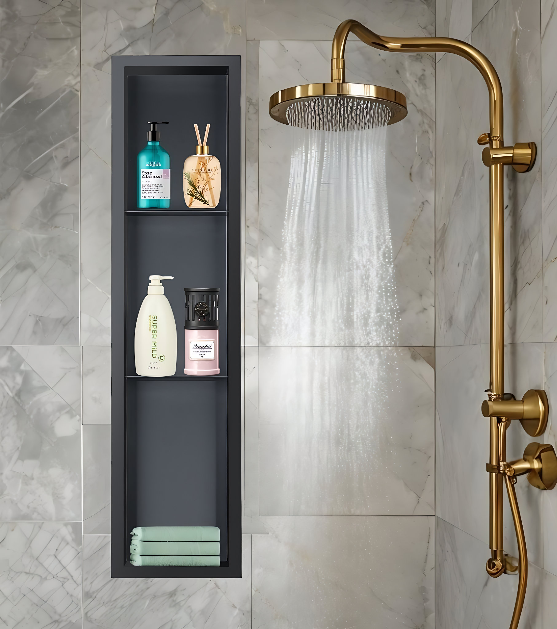 Hokku Designs Stainless Steel 18 Gauge Black Layered Rectangular ...