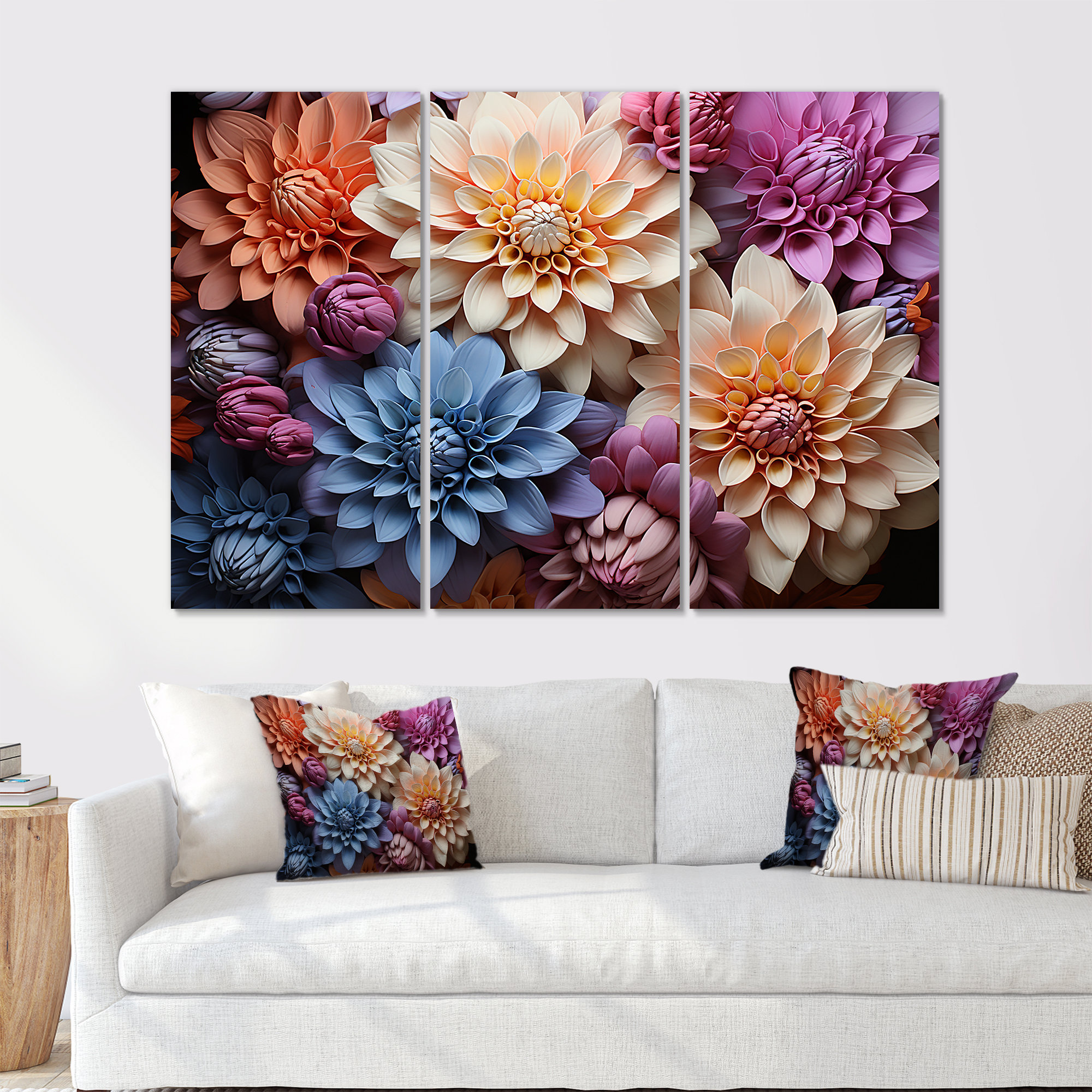 Latitude Run® Mums Burst With Bold And Vibrant Colors I - Mums Canvas ...