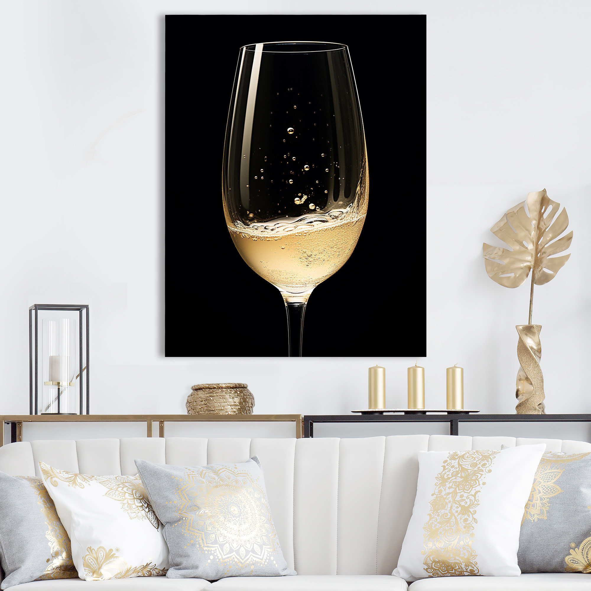 Design Art Bruts Crystal Champagne - Wine & Champagne Wall Art Prints ...