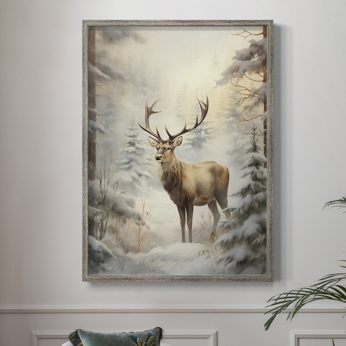 The Holiday Aisle® Christmas Holiday Art DCXC Framed Print - Solid Wood ...