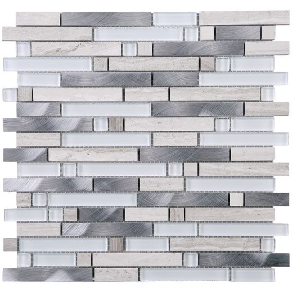 Supreme Tile Brick Natural Stone Linear Mosaic Wall Tile & Reviews ...