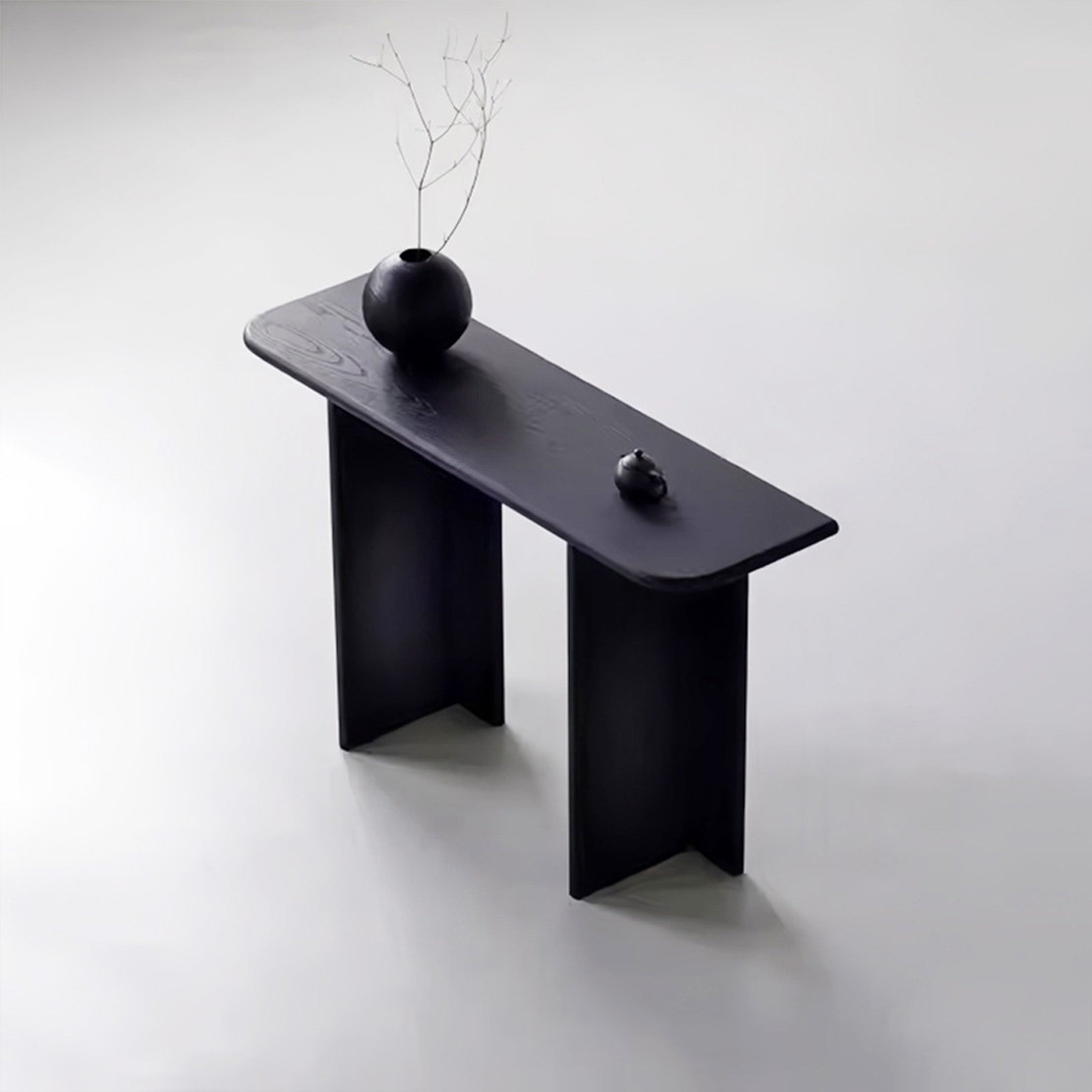 17 Stories A console table with natural texture - Wayfair Canada