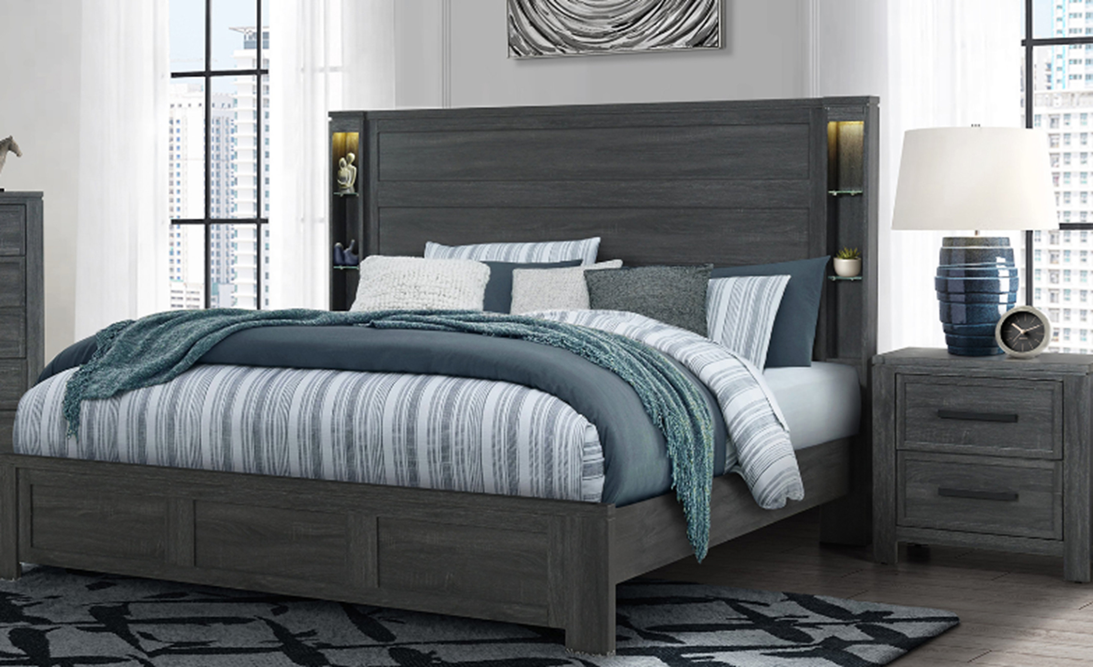 Lark Manor Luxurious Aya Bed With Stylish Headboard For Ultimate ...